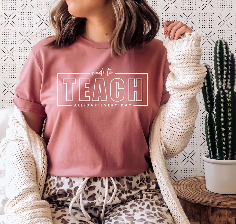 Made to Teach SVG Teacher Shirt SVG Teacher Life SVG Gift | Etsy