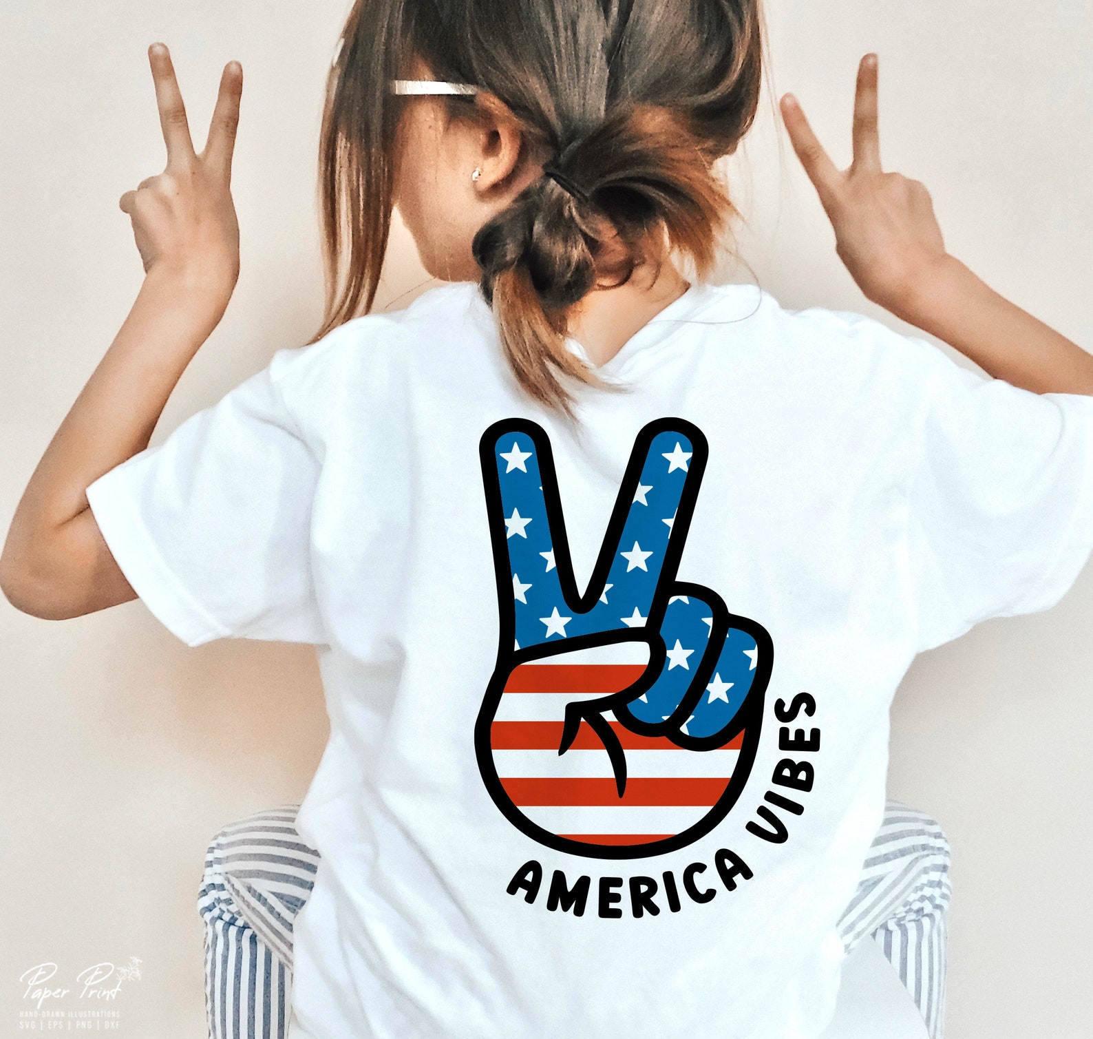 American Vibes SVG, 4th of July Patriotic Design (digital Files) - Etsy