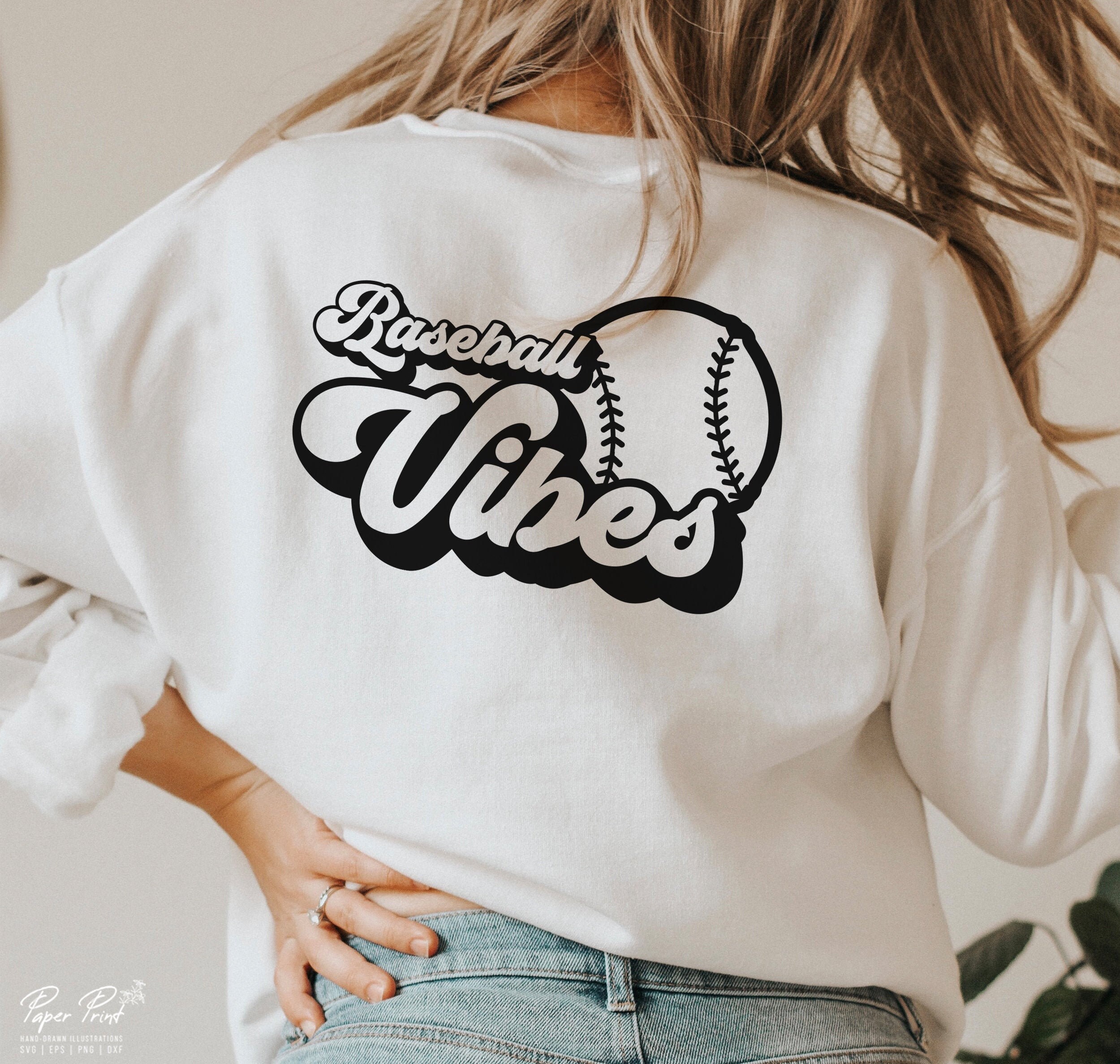 Baseball Vibes Svg Baseball Mom Svg Baseball Svg Baseball | Etsy