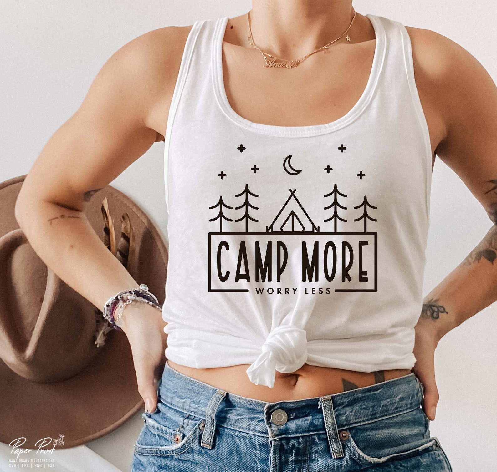 Camp More Worry Less SVG Camper SVG Adventure Svg Camping - Etsy