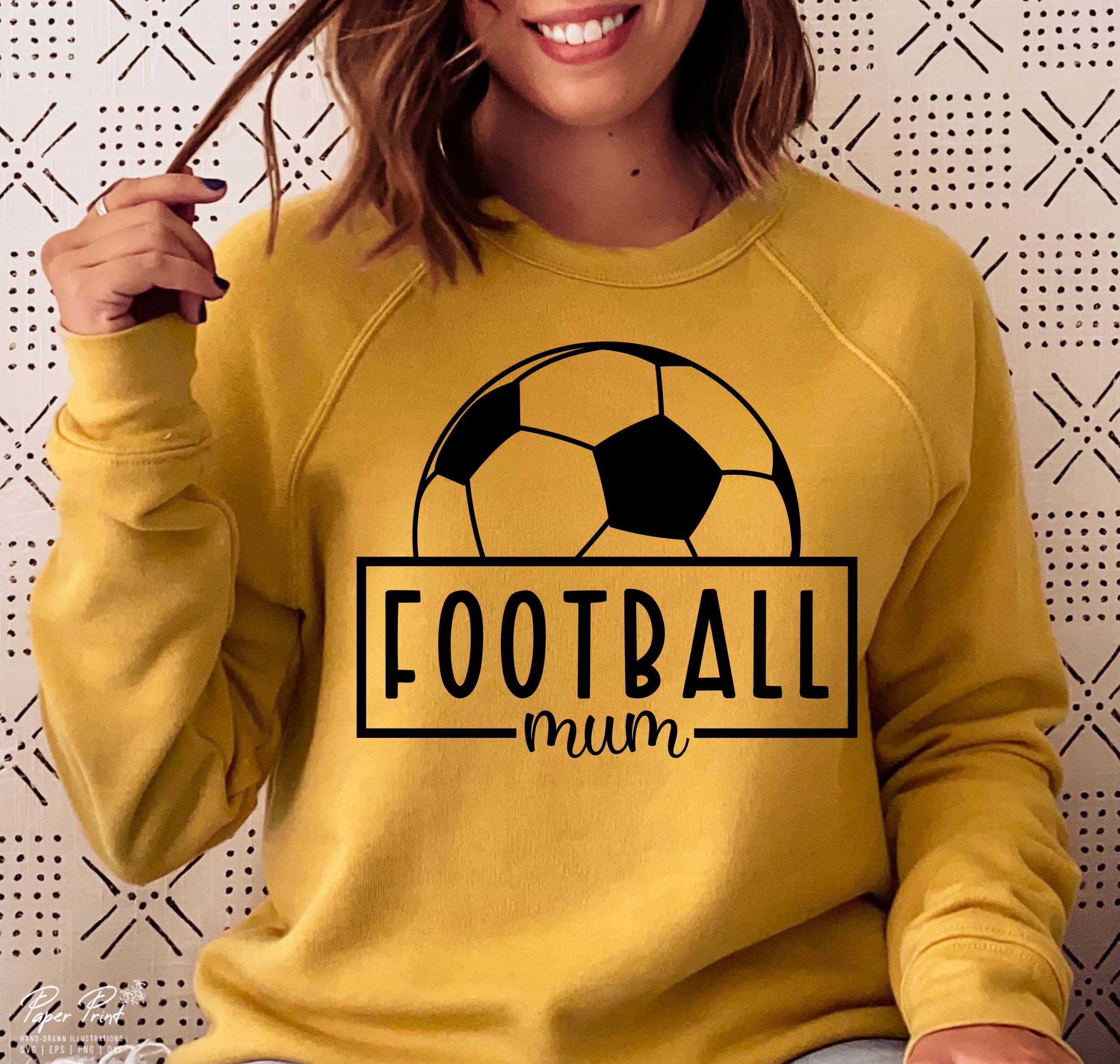 Football Mum SVG, Soccer Ball, Sports Mom Shirt (digital Download ...