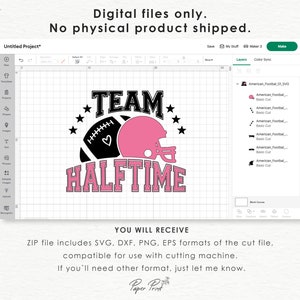 Team Halftime SVG PNG, Football Game Day SVG, American Football Svg ...