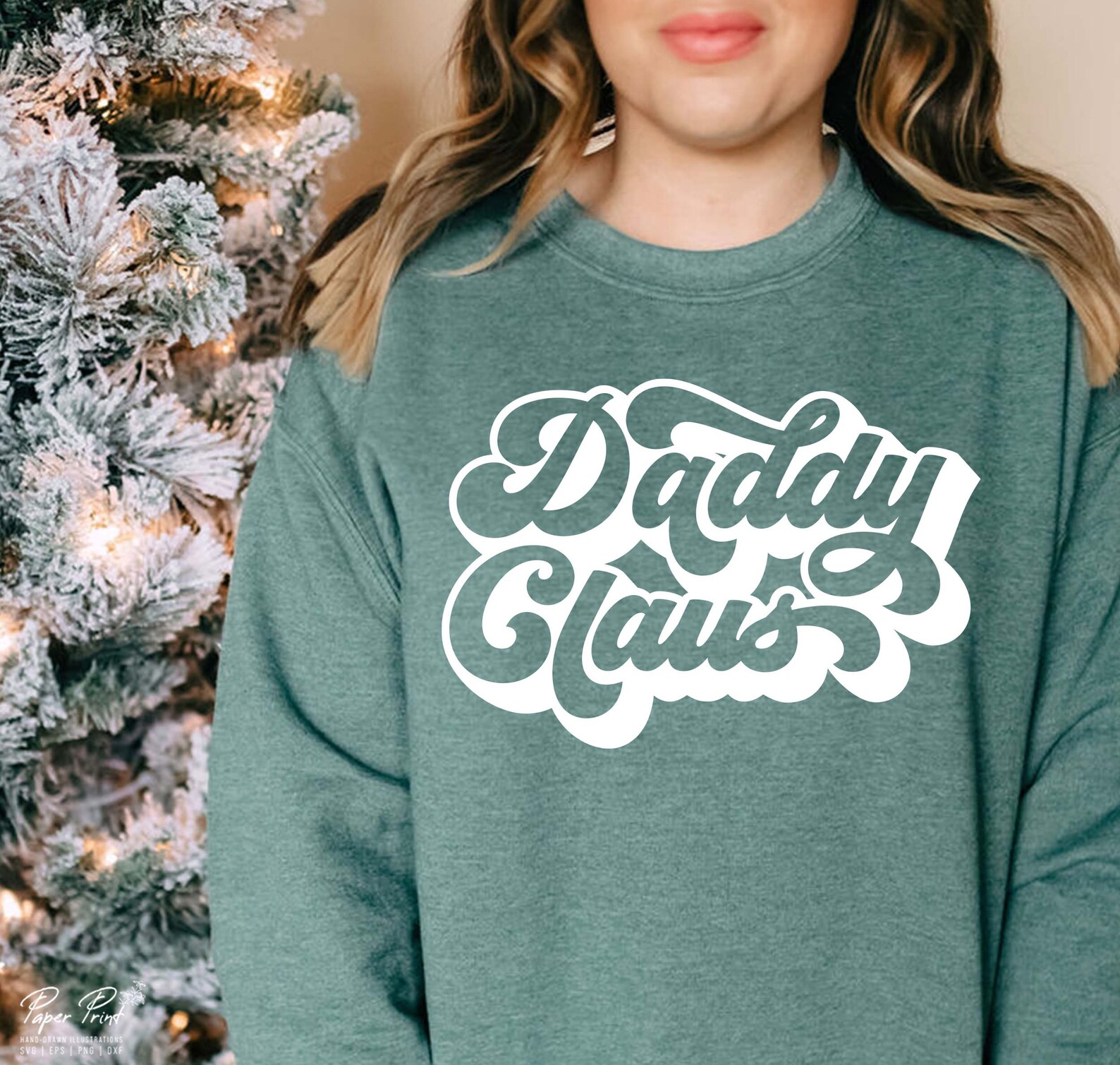 Daddy Claus Christmas SVG, Holiday Shirt Design (digital Files) - Etsy