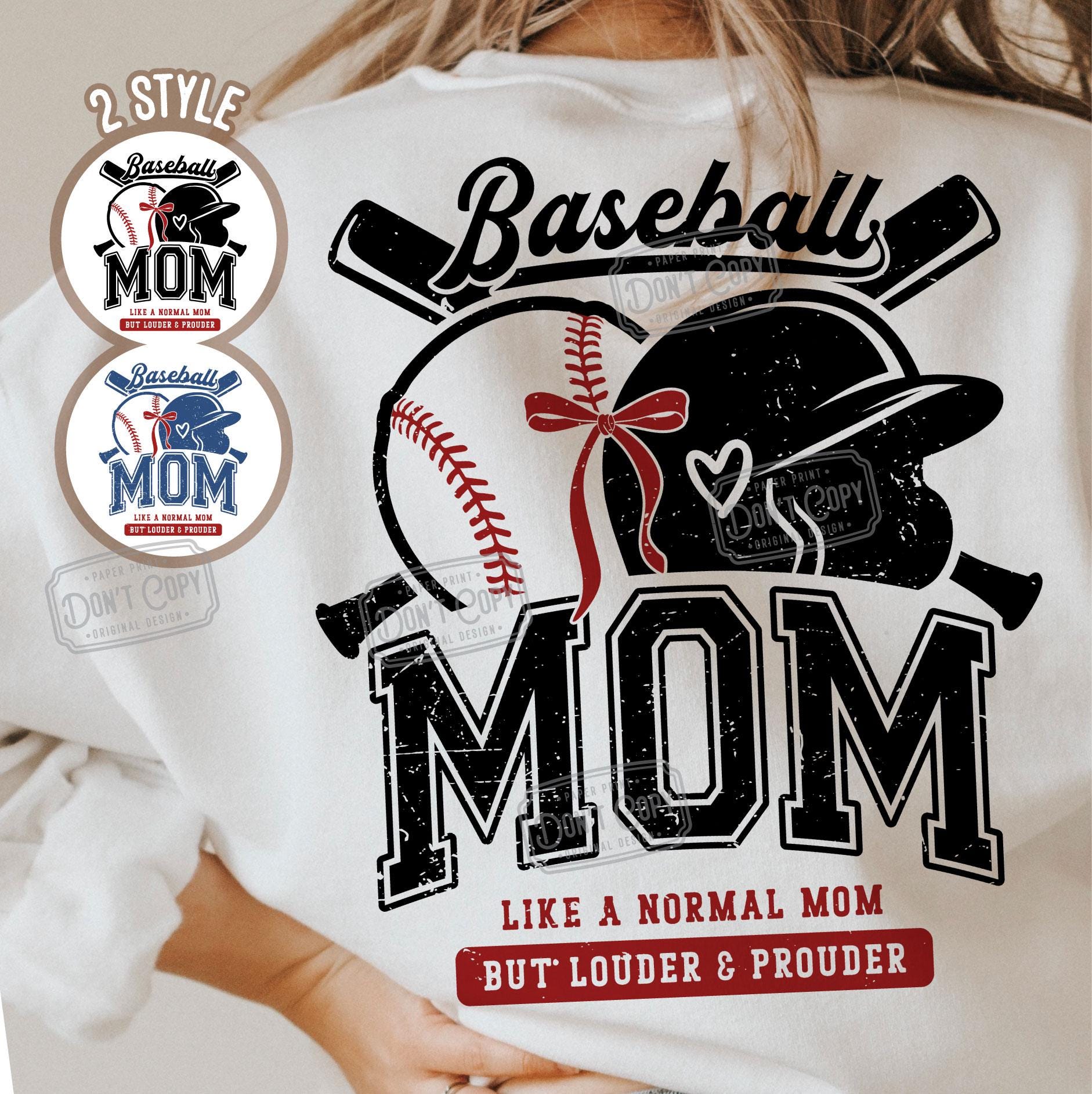 Baseball Mom PNG SVG: Loud & Proud Design (digital Download) - Etsy