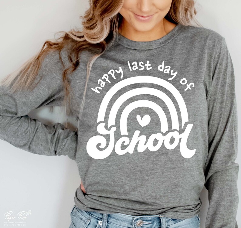 Happy Last Day of School SVG, Teacher Gift, Summer Break PNG (digital ...