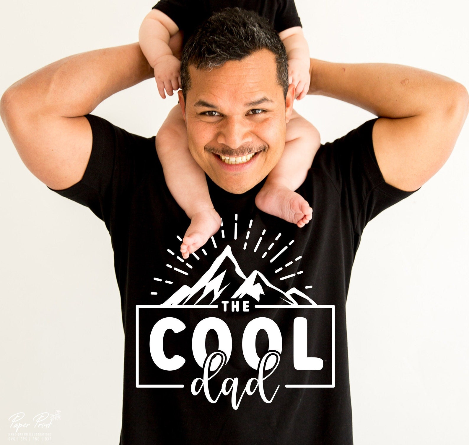 The Cool Dad SVG PNG Fathers Day SVG Fathers Day Gift Svg - Etsy