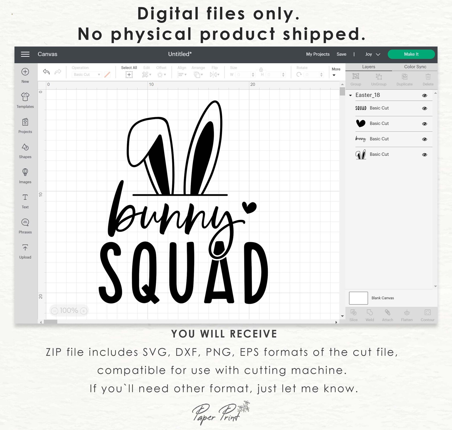 Bunny Squad Easter Svg, Family Easter Shirt (digital Files) - Etsy