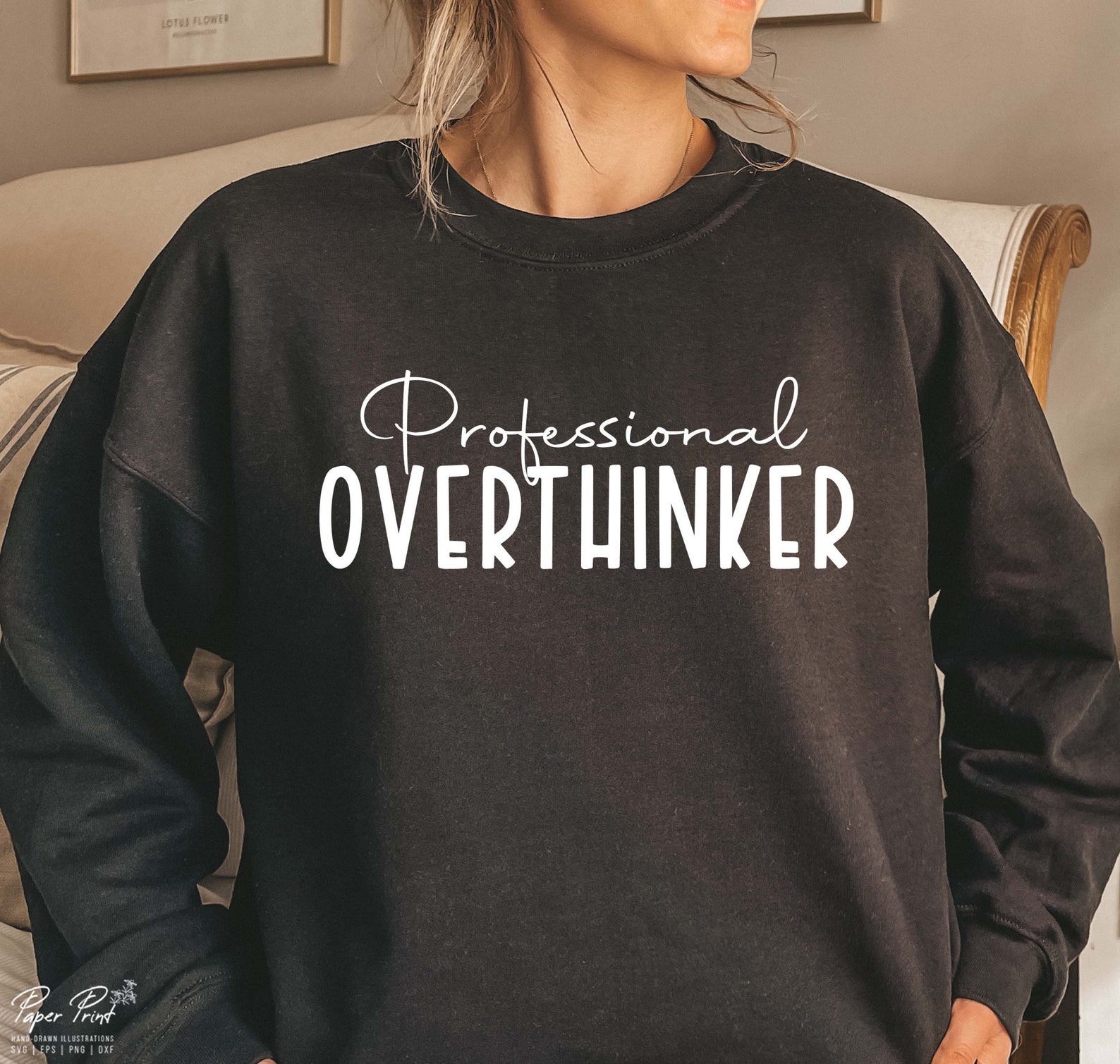 Professional Overthinker SVG Anxiety Svg Positive Shirt Svg - Etsy