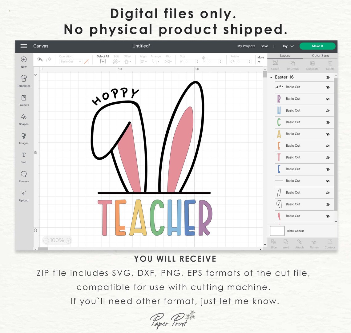 Hoppy Teacher SVG PNG, Teacher Easter Shirt SVG, Teacher Bunny Svg ...