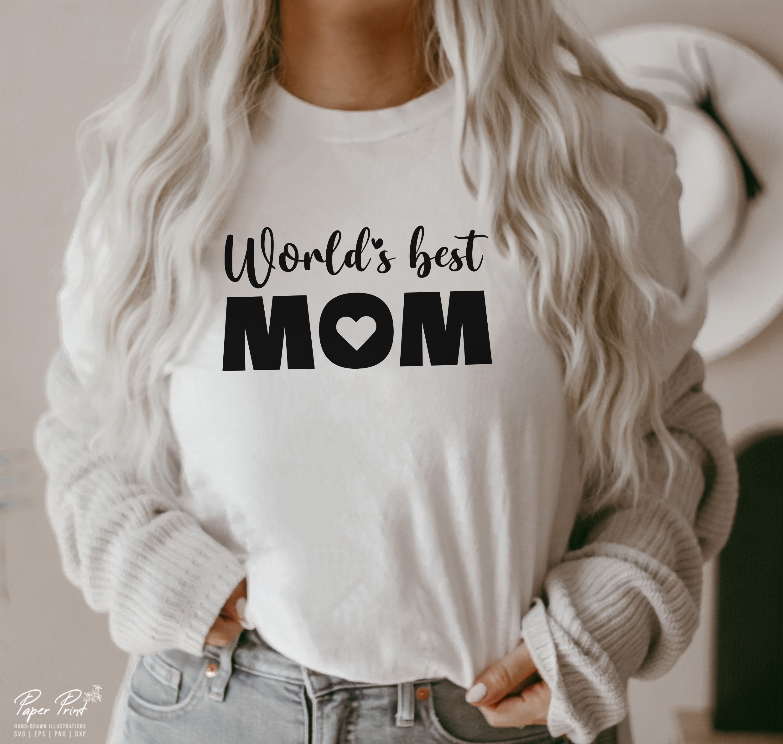 World's Best Mom Svg Mother's Day Svg Mom Svg Mama - Etsy