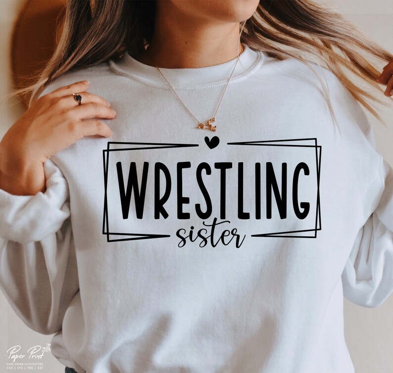 Wrestling Sister SVG, Sports Shirt Design (cut Files) - Etsy
