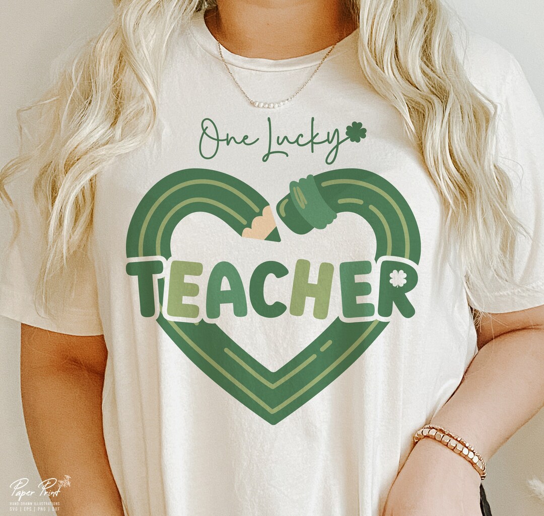 One Lucky Teacher Png, Teacher St. Patrick's Day PNG, St. Patrick's ...