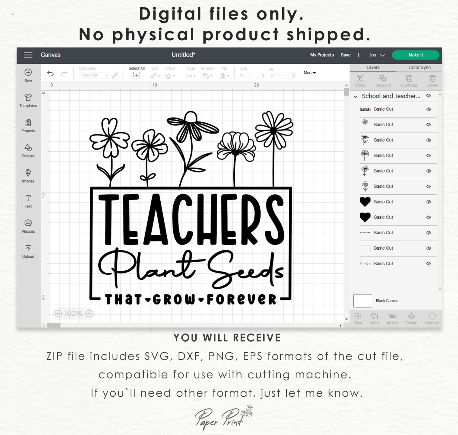 Teachers Plant Seeds That Grow Forever Svg Teacher Flower - Etsy