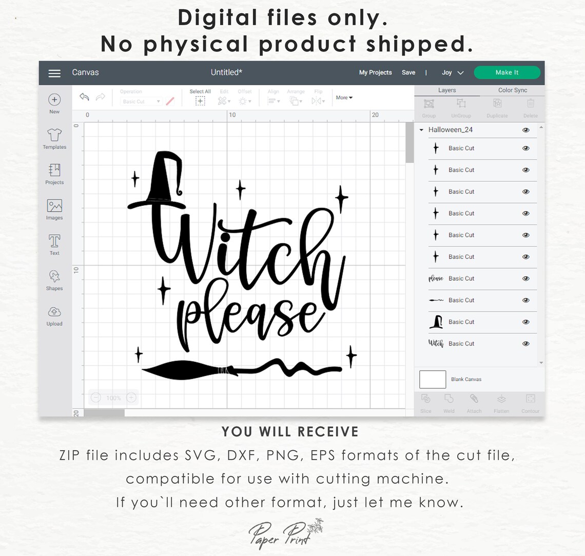 Witch Please SVG, Halloween Shirt Design, Cricut Cut Files - Etsy
