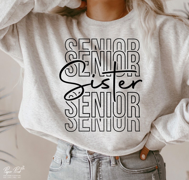Senior Sister SVG Class of School SVG Graduation SVG High - Etsy