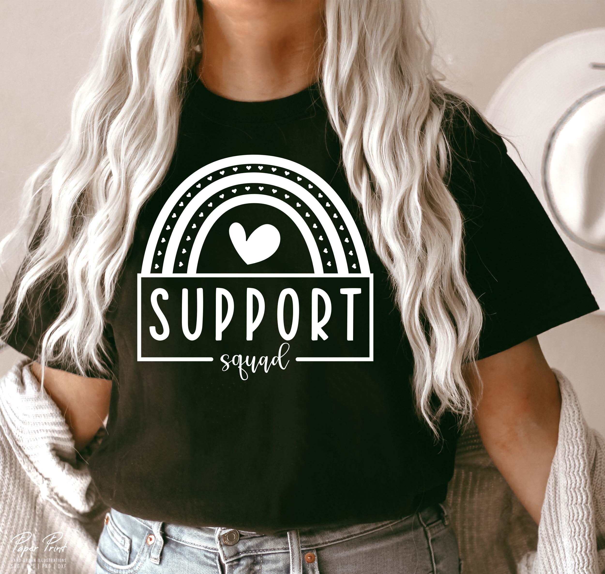 Support Squad Svg Teacher Svg Gift for Teacher Teacher Life | Etsy