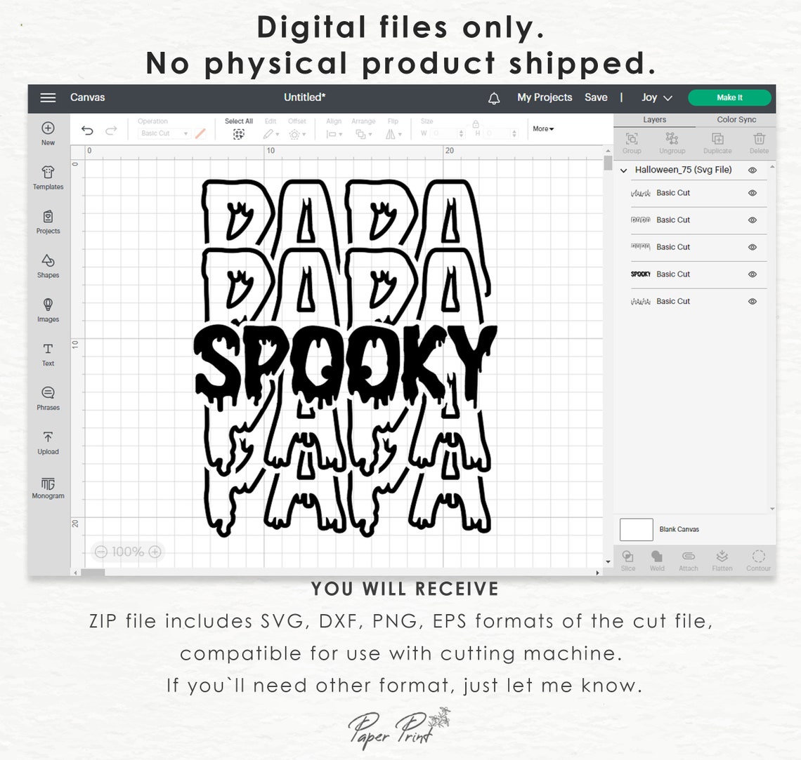 Spooky Papa SVG PNG Spooky Dad Svg Halloween Shirt Gift for - Etsy