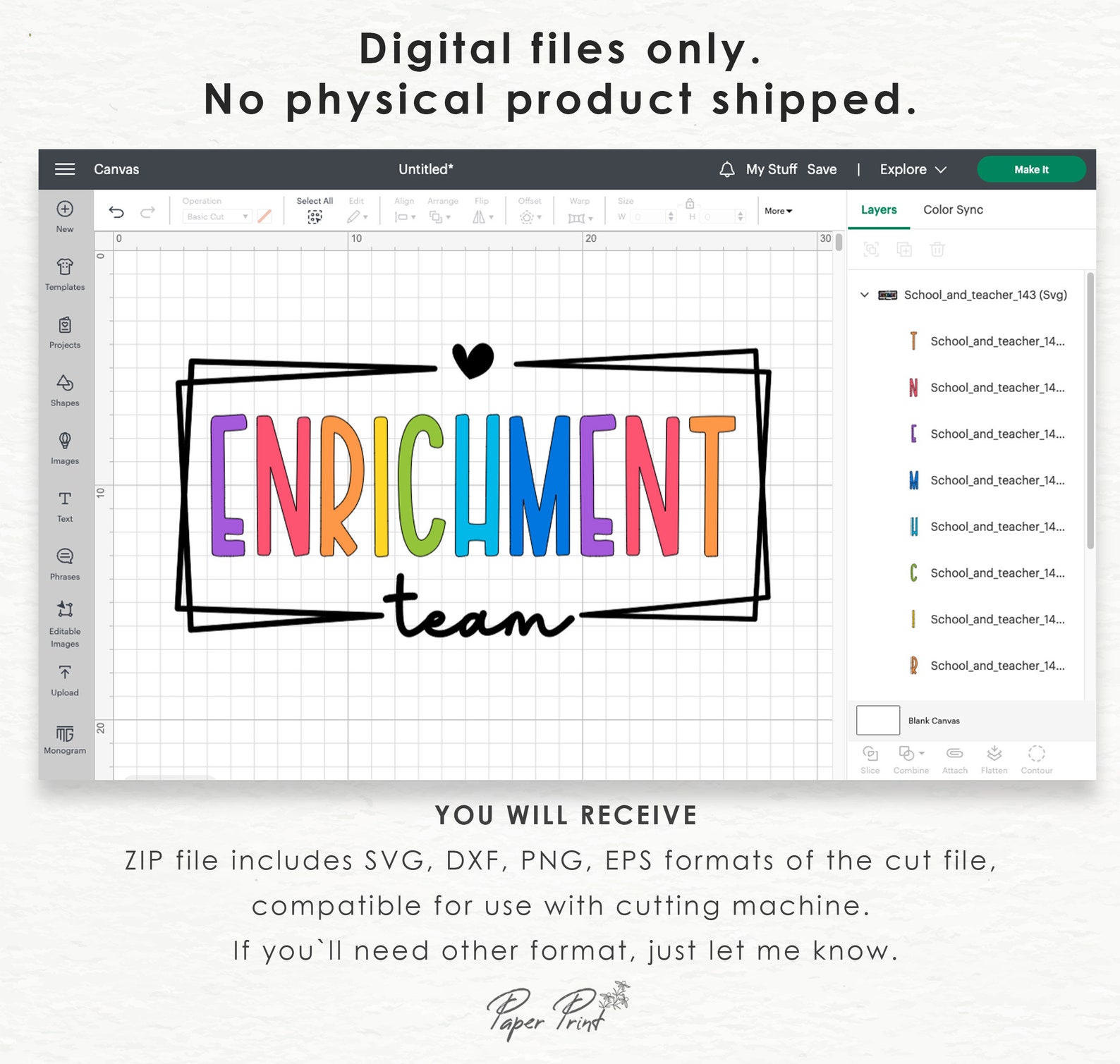 Enrichment Teacher PNG SVG, Enrichment Team Shirt Svg, Elementary ...