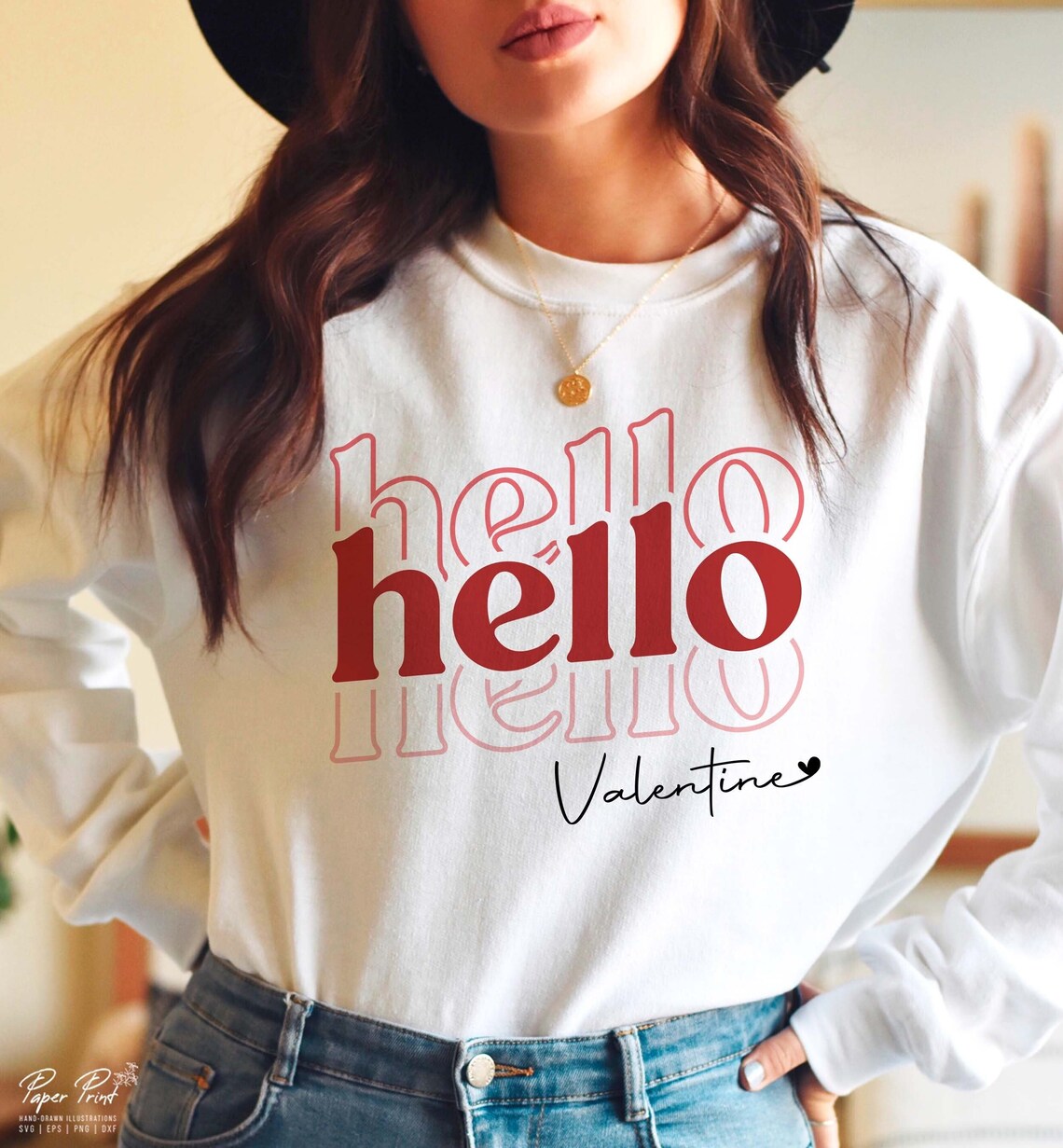 Hello Valentine SVG Valentine SVG Valentine's Day SVG - Etsy