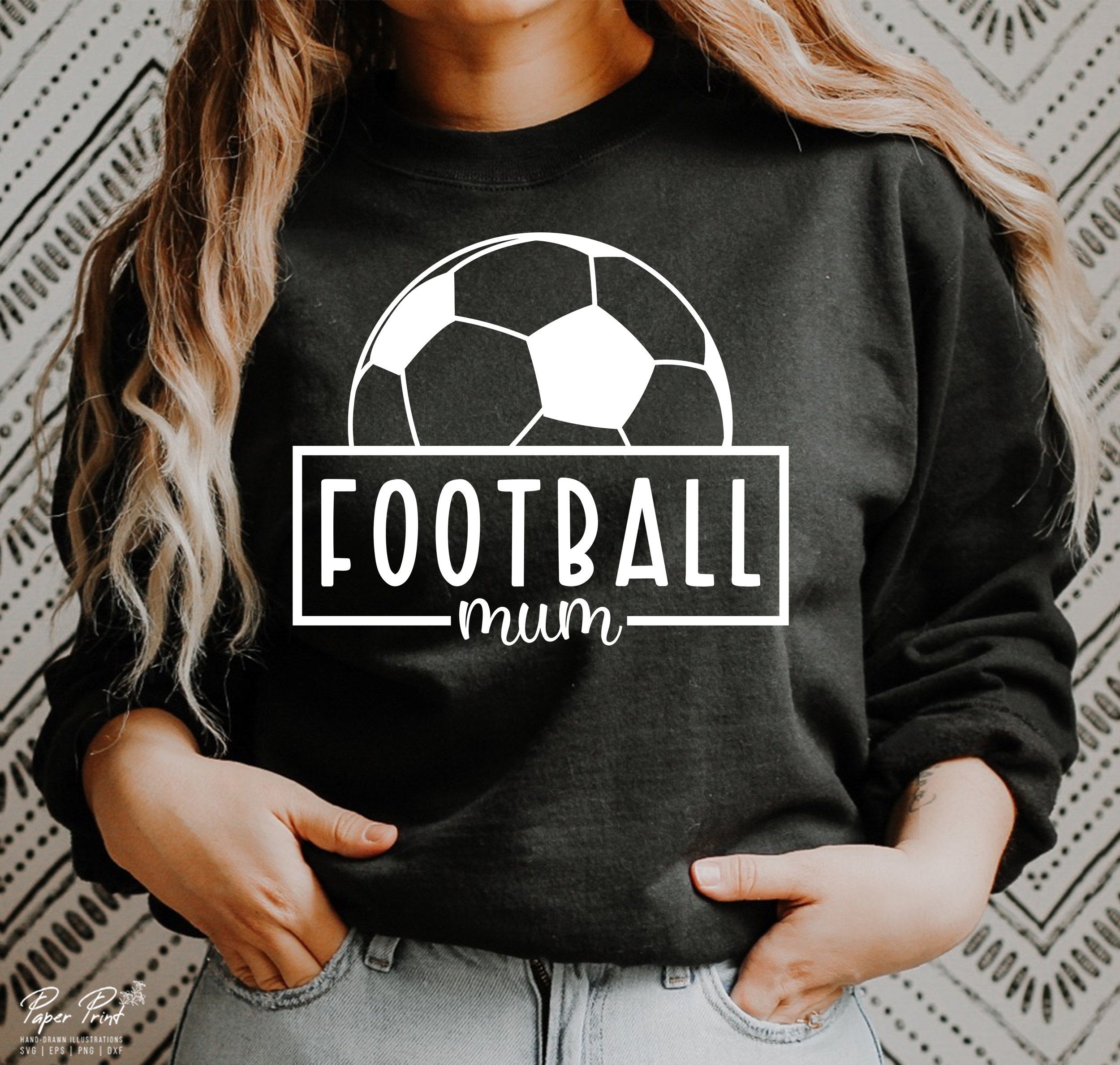 Football Mum SVG, Soccer Ball, Sports Mom Shirt (digital Download ...