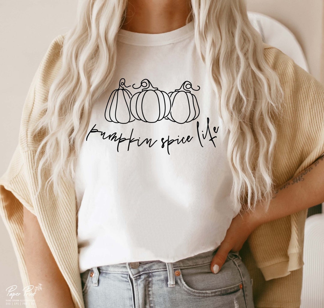 Pumpkin Spice Life SVG, Fall Thanksgiving Cut Files (PNG, DXF) - Etsy