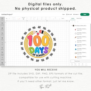 100 Days of School SVG PNG, Teacher Shirt SVG, 100th Day of School Svg ...