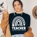 Teacher Rainbow Svg Png, Teach Love Inspire Design (digital Download ...