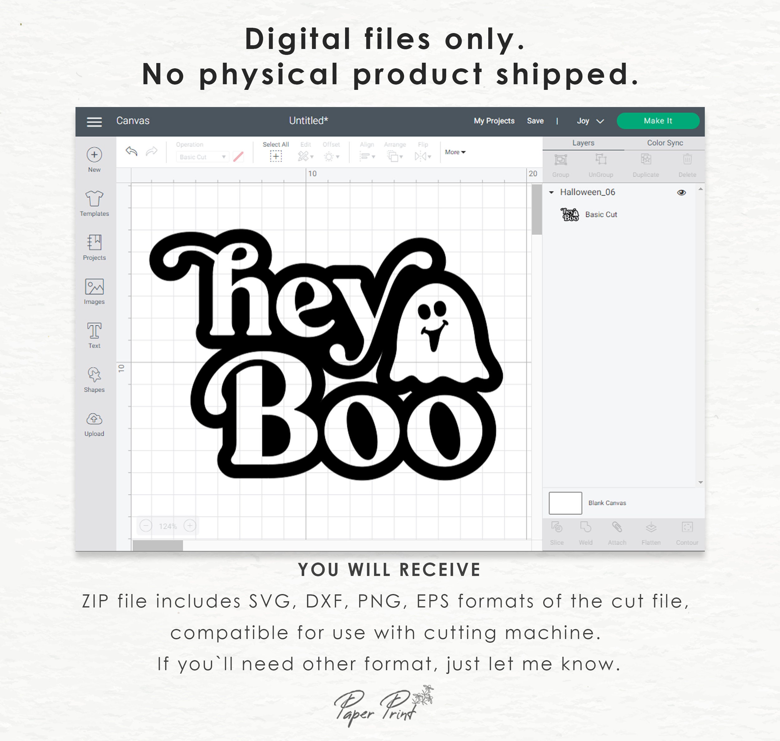 Hey boo svg halloween svg ghost svg trick or treat svg | Etsy