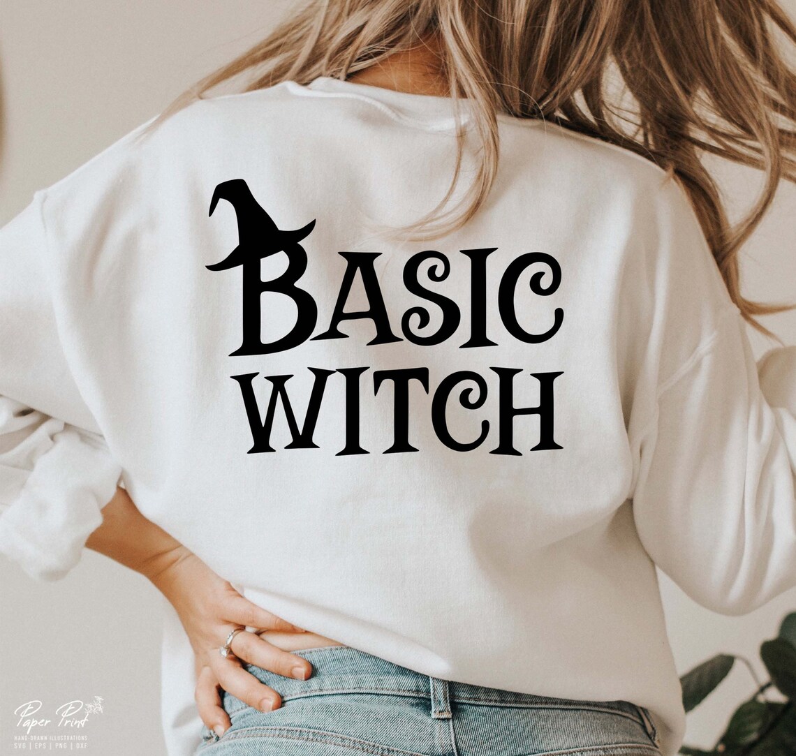 Basic Witch Svg Halloween Witch Svg Witch Svg Witch Shirt - Etsy