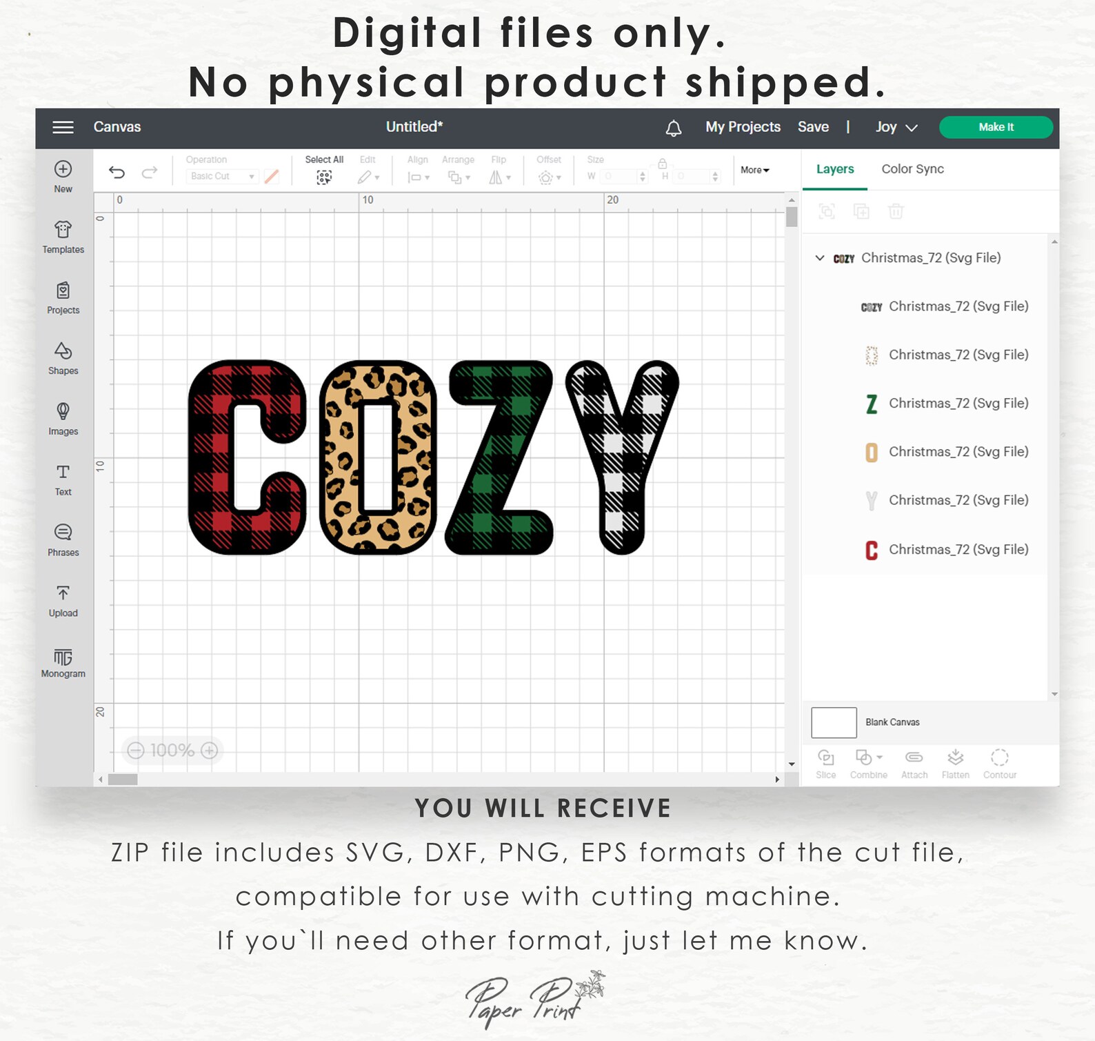 Cozy Christmas SVG PNG, Winter Jumper Cut File - Etsy