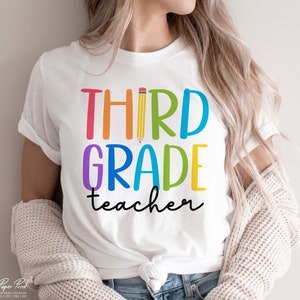 3rd Grade Teacher Svg, Third Grade Teacher Svg, Back to School Svg ...
