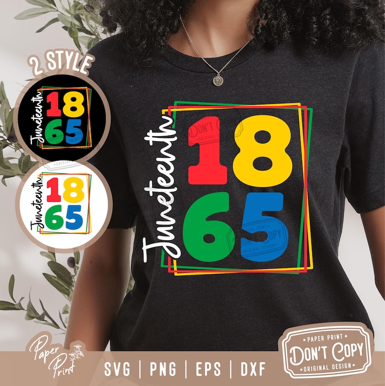 Juneteenth 1865 SVG PNG: Black History Design (digital Files) - Etsy