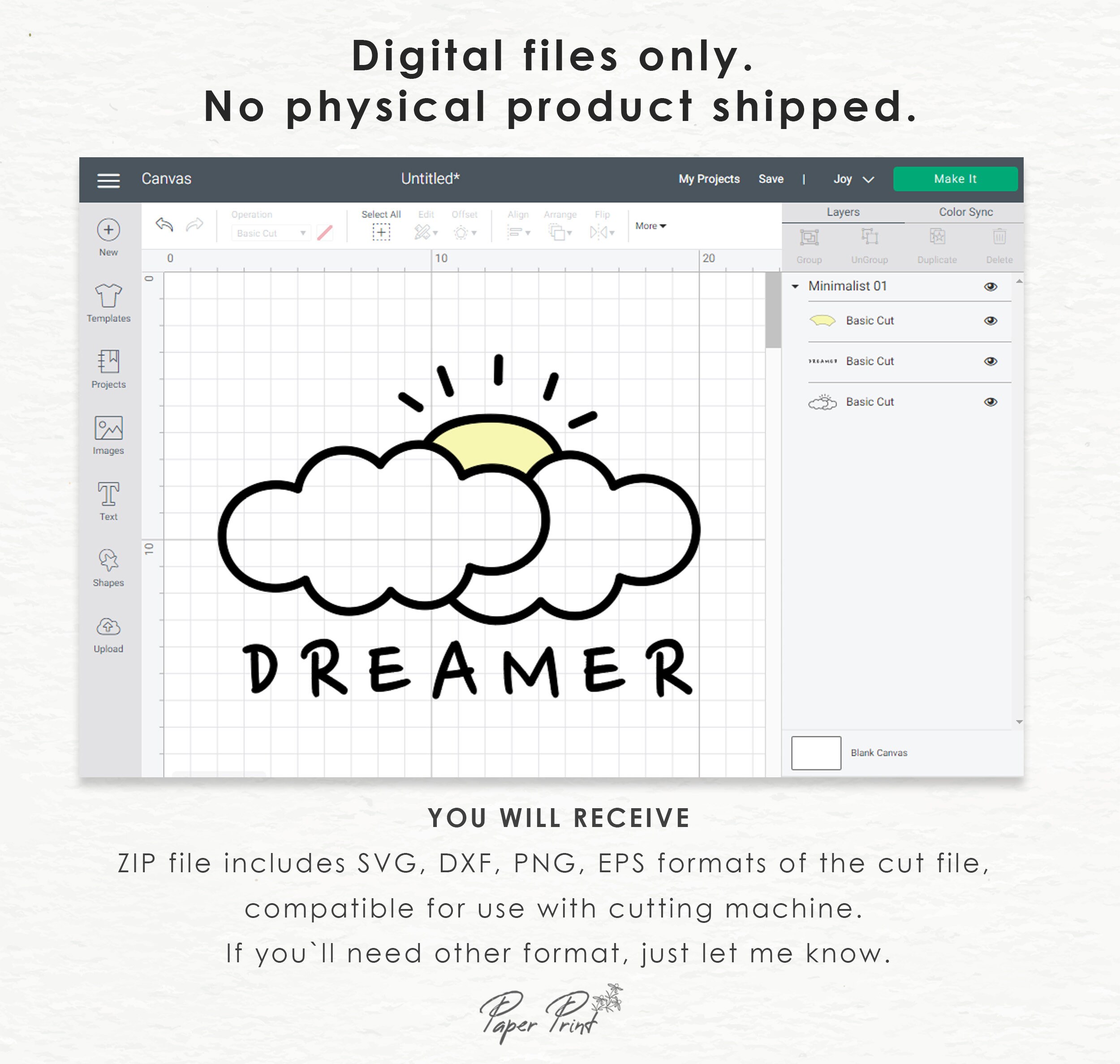 Minimal svg minimal line illustrations svg dreamer svg | Etsy