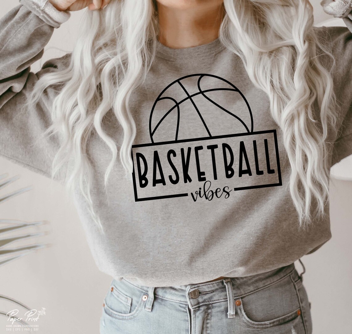 Basketball Vibes Svg Basketball Fan Svg Basketball Svg - Etsy