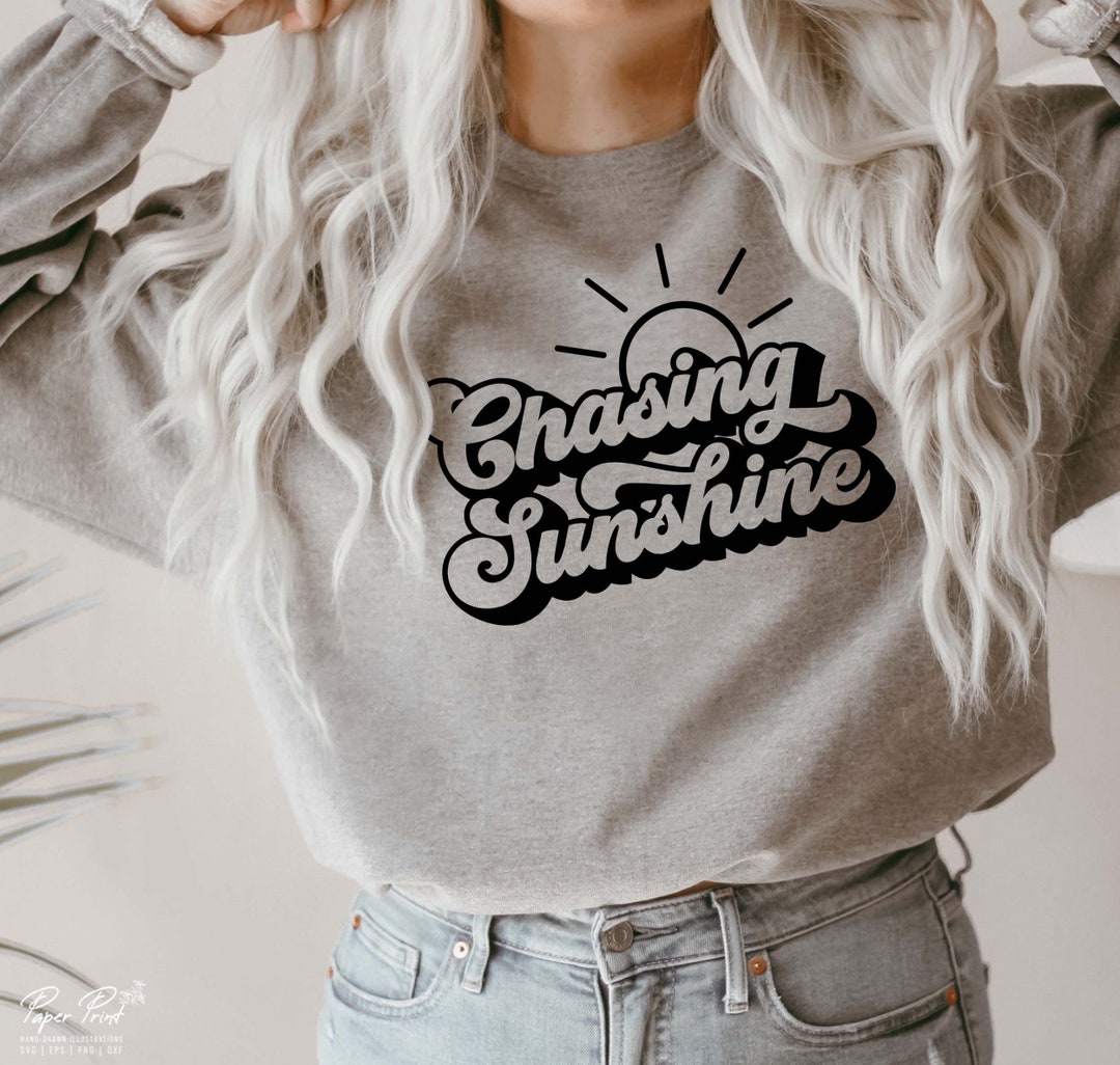 Chasing Sunshine Svg, Summer Time Svg, Summer Shirt Gift Svg, Beach ...