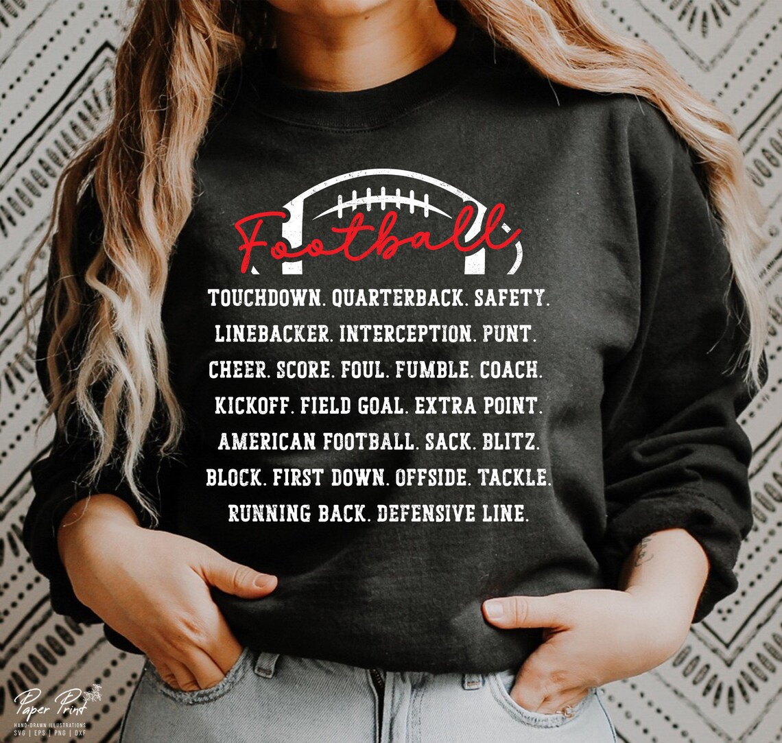 Football Typography SVG, Customizable Word Art, Cut Files (png, Svg ...
