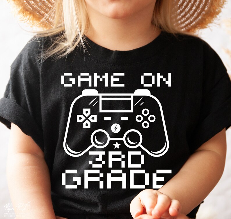Game on 3RD Grade SVG PNG Third Grade SVG Back to School - Etsy