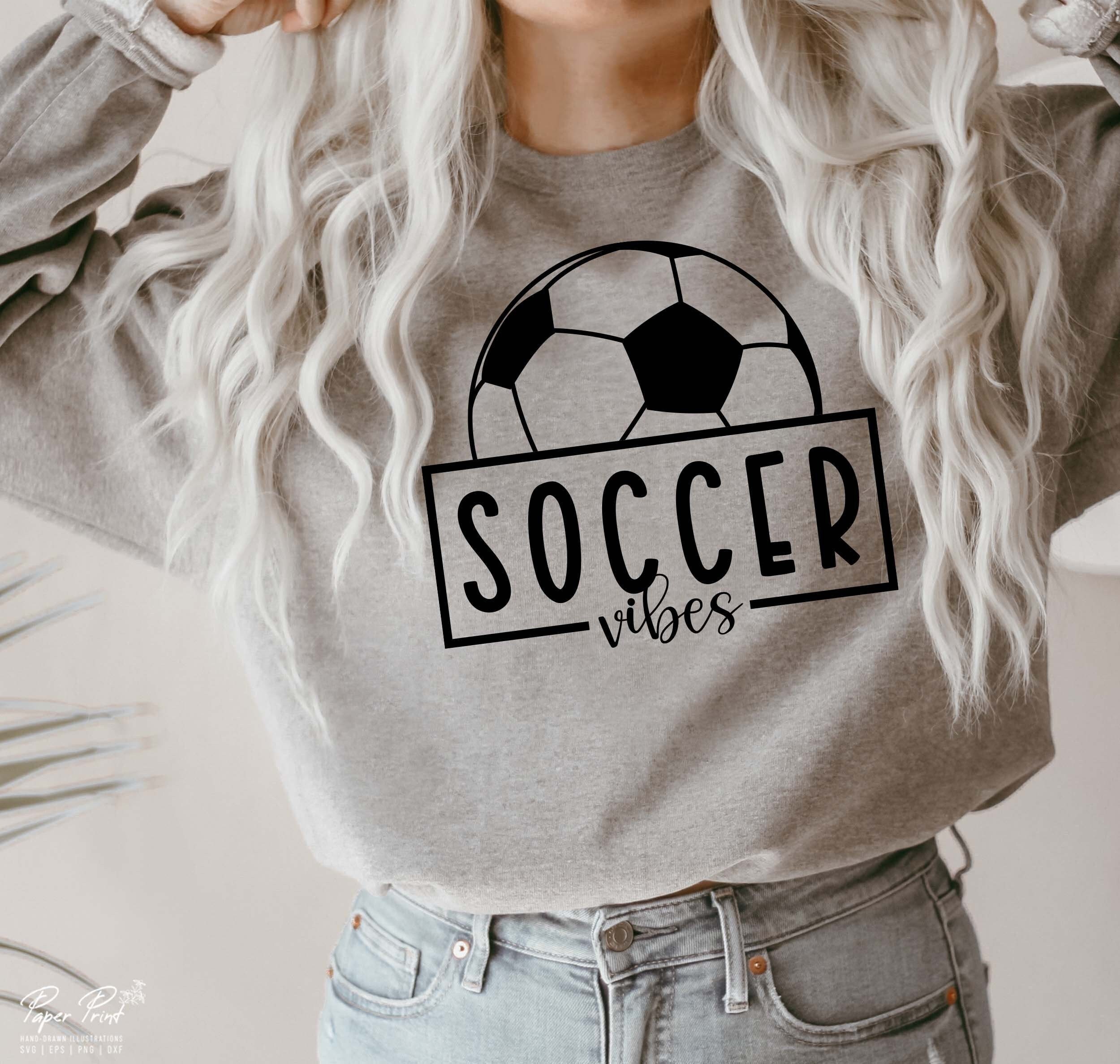 Soccer Vibes Svg Soccer Mom Shirt Svg Soccer Svg Soccer - Etsy