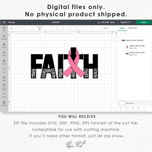 Breast Cancer Awareness Faith Jesus Svg Png, Christian Svg, Religious ...