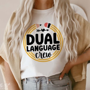 Dual Language Crew PNG SVG, Dual Language Team Squad Svg, Gifts for ...