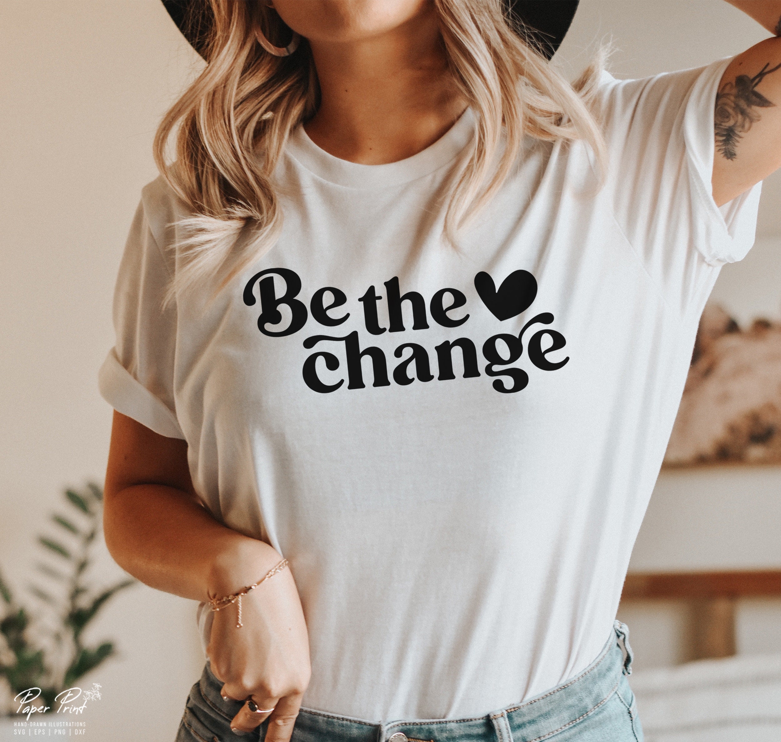 Be the Change Svg Motivational Svg Inspiration Svg Positive | Etsy ...