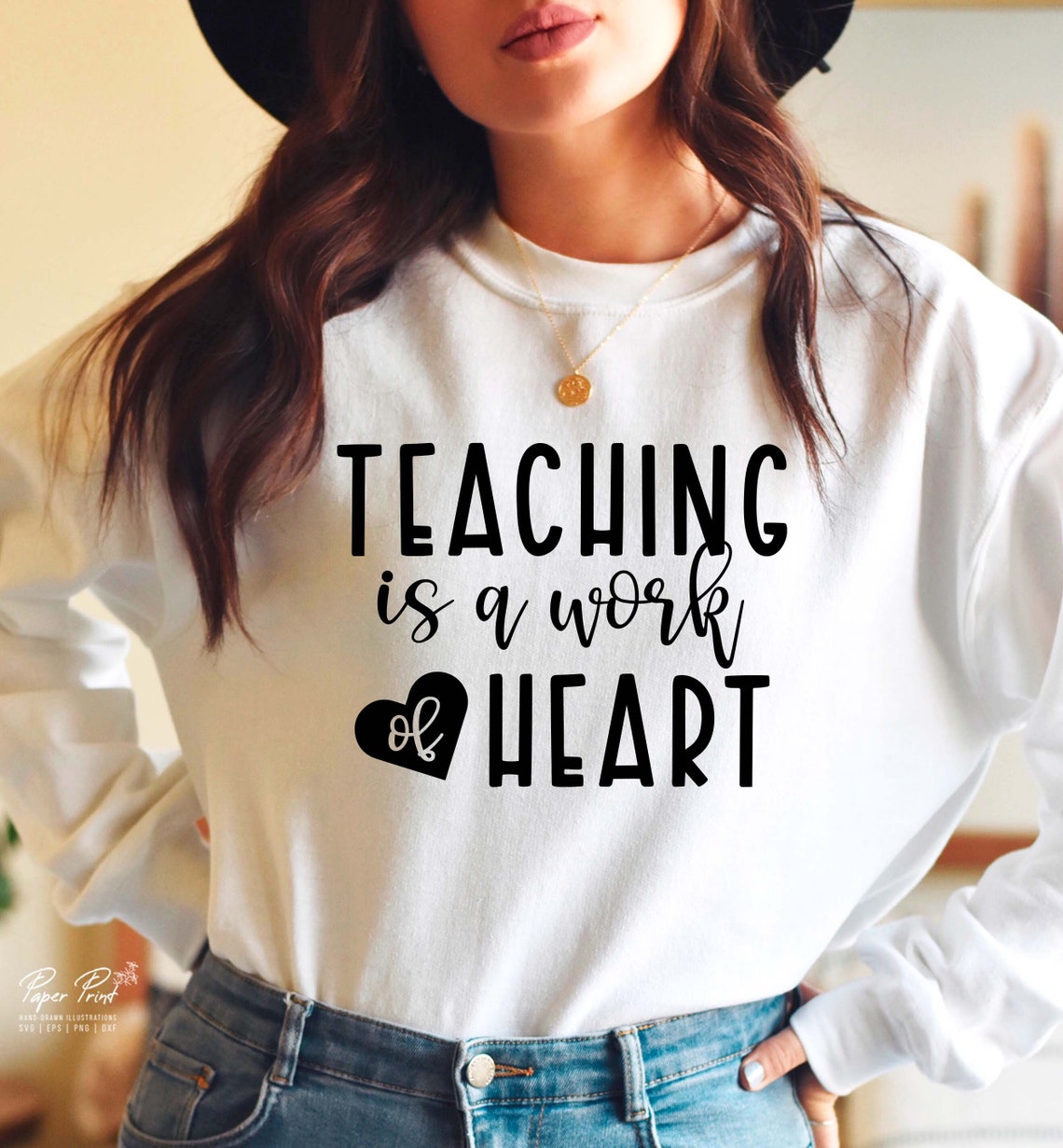 Teaching is A Work of Heart Svg Teaching Svg Best Teacher | Etsy