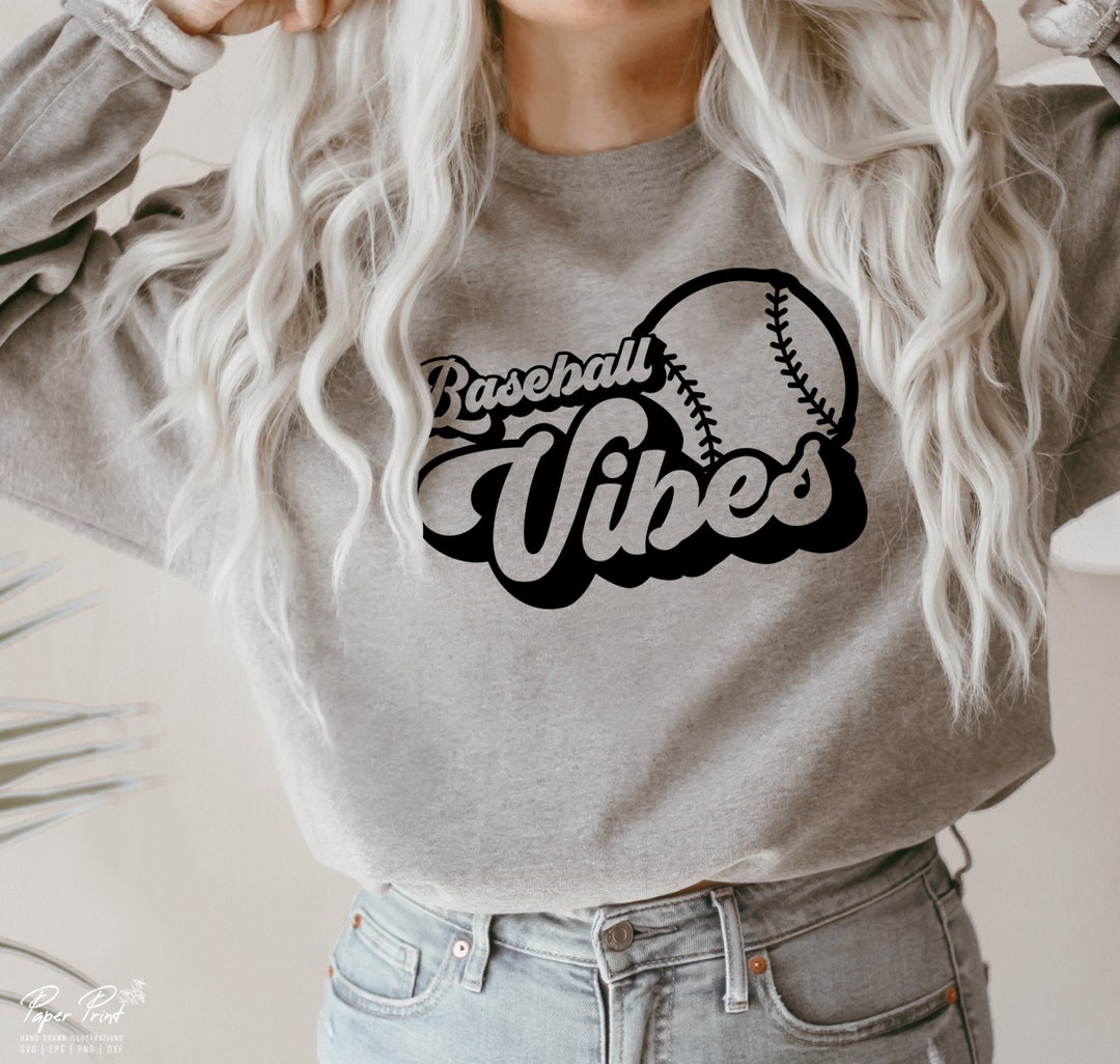 Baseball Vibes Svg Baseball Mom Svg Baseball Svg Baseball - Etsy