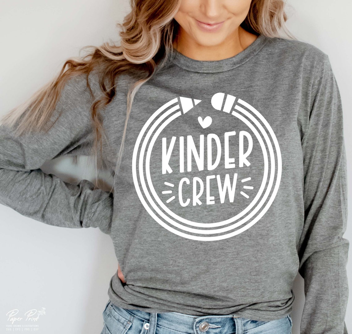 Kinder Crew SVG PNG Kindergarten Crew SVG Kindergarten Svg - Etsy