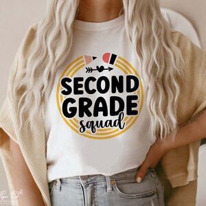2nd Grade Svg, Second Grade Squad Svg, Back to School Svg, Teacher Svg ...