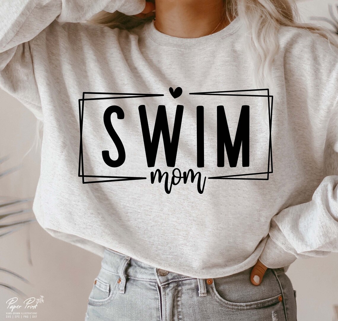 Swim Mom SVG, PNG, Cut Files for Cricut (digital Download) - Etsy