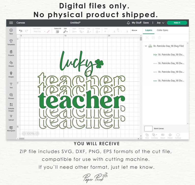 Lucky Teacher SVG St Patricks Day SVG Gift for Teacher Svg - Etsy