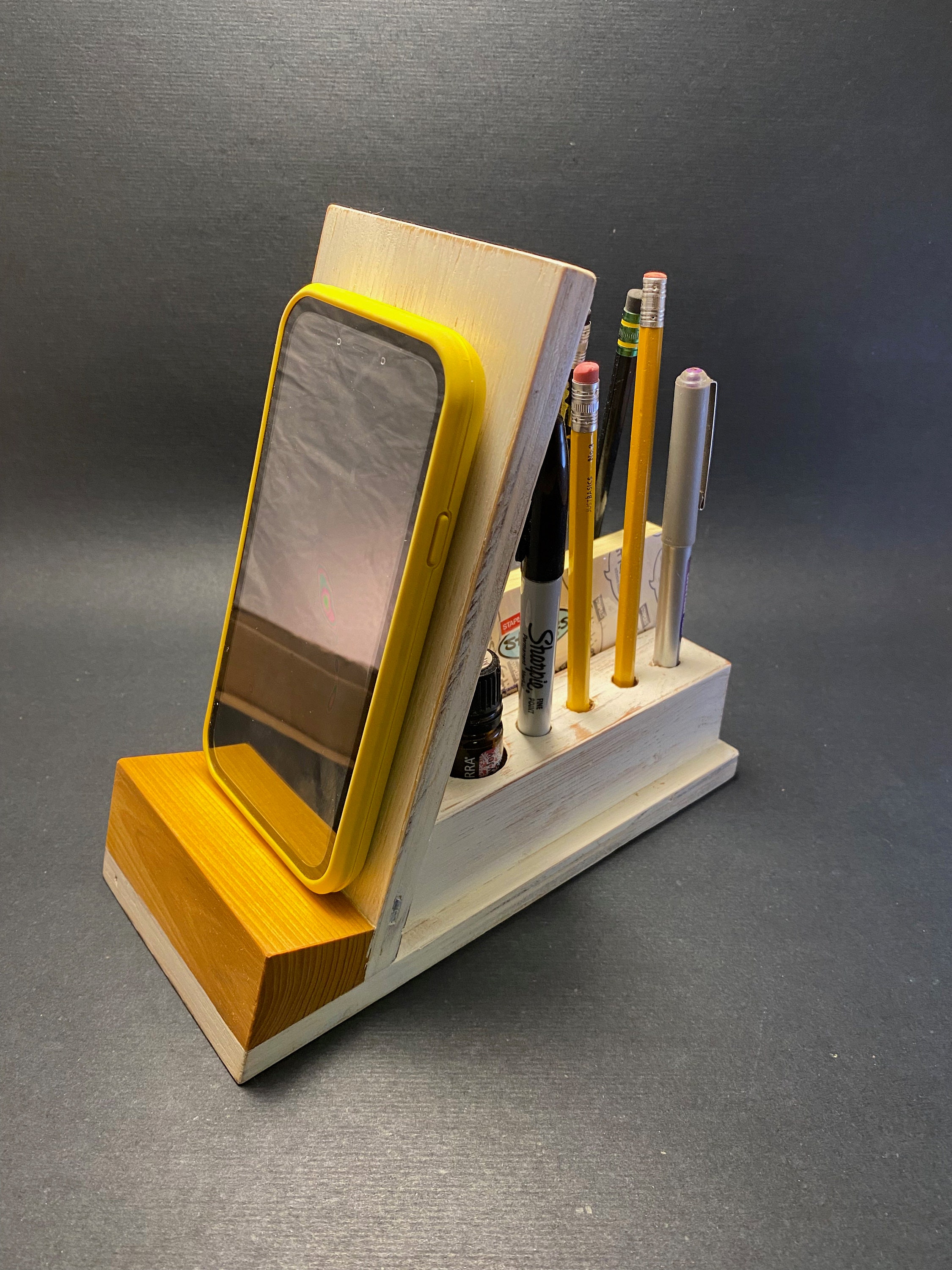Cell Phone Stand and Office Organizer - Etsy UK