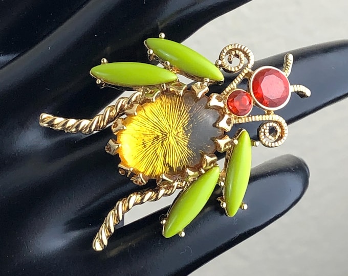Rare Estate Kate Spade New York Lucky Beetle Insect Cocktail Ring ...