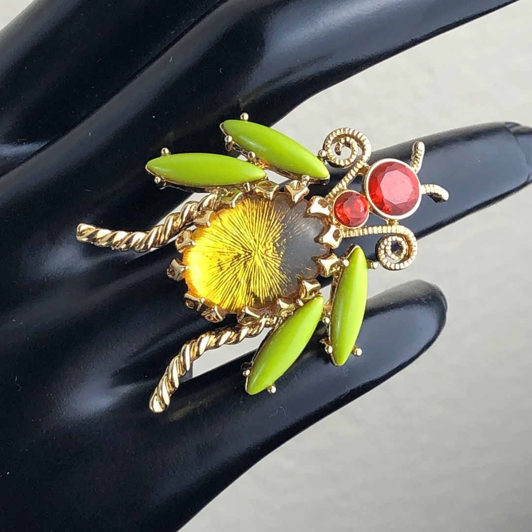 Rare Estate Kate Spade New York Lucky Beetle Insect Cocktail Ring ...